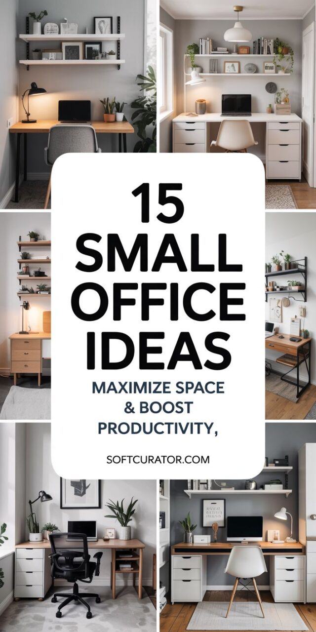 15 Small Office Ideas to Maximize Space and Productivity ...