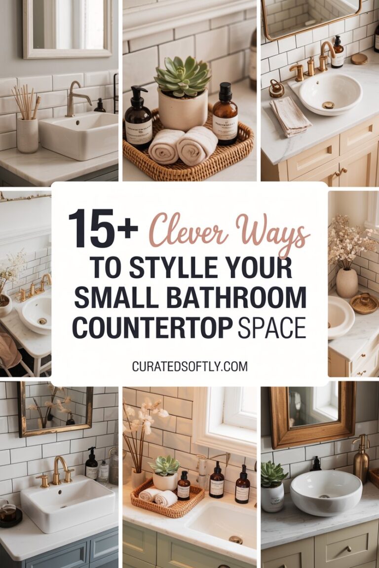 15+ Clever Ways to Style Your Small Bathroom Countertop Space ...