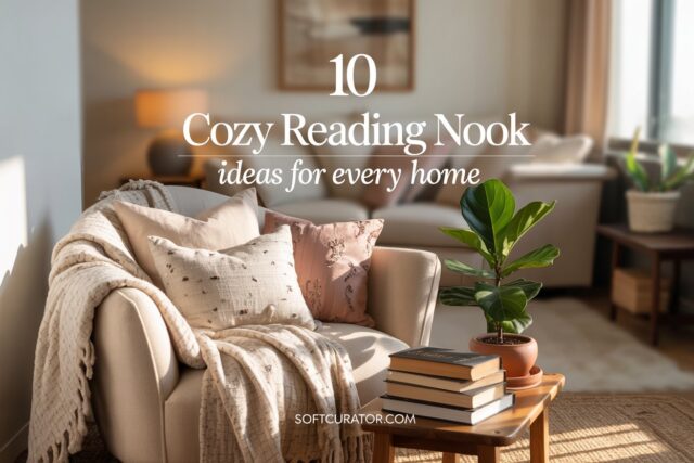 10 Cozy Reading Nook Ideas for Every Home - curatedsoftly.com