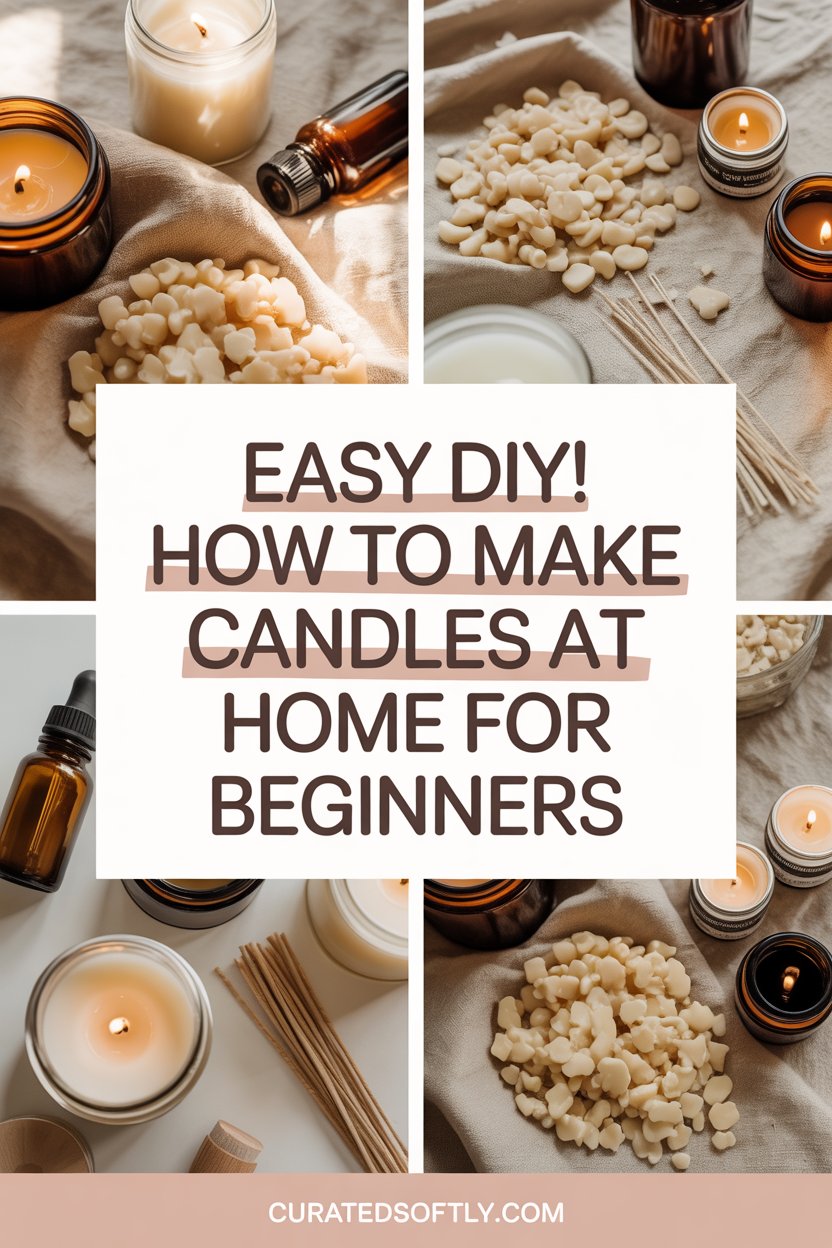 Easy DIY! How to Make Candles at Home for Beginners - curatedsoftly.com