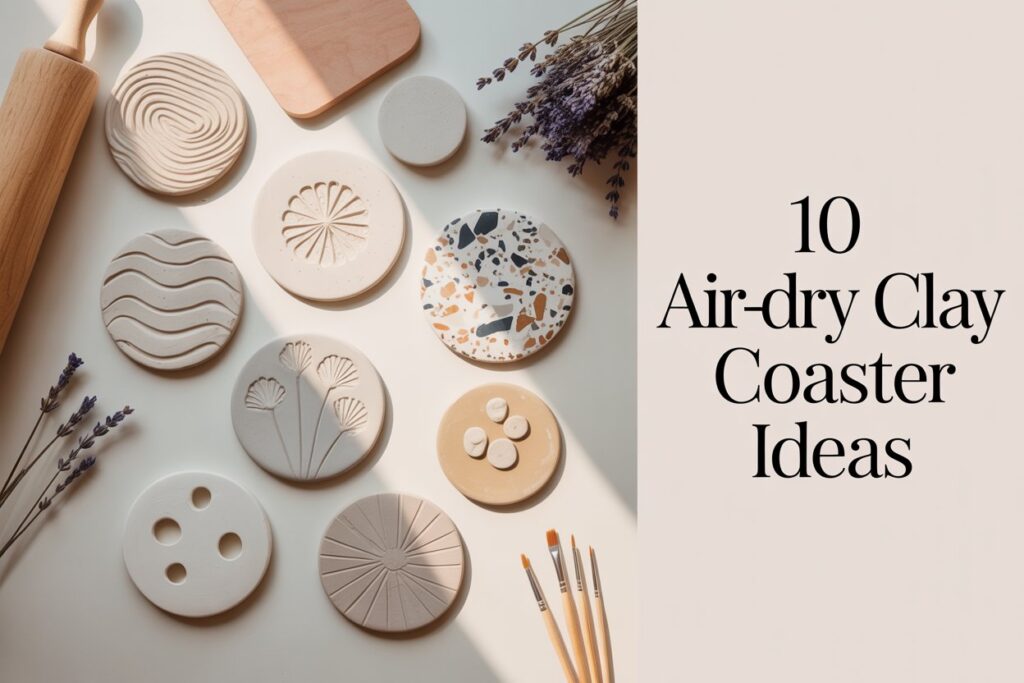 Beautiful & Easy Air-Dry Clay Coaster Ideas (With Steps You Can ...