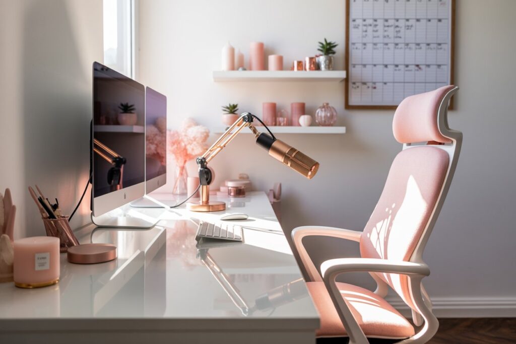 Affordable Feminine Desk Setup Ideas Every Content Creator Will Love ...